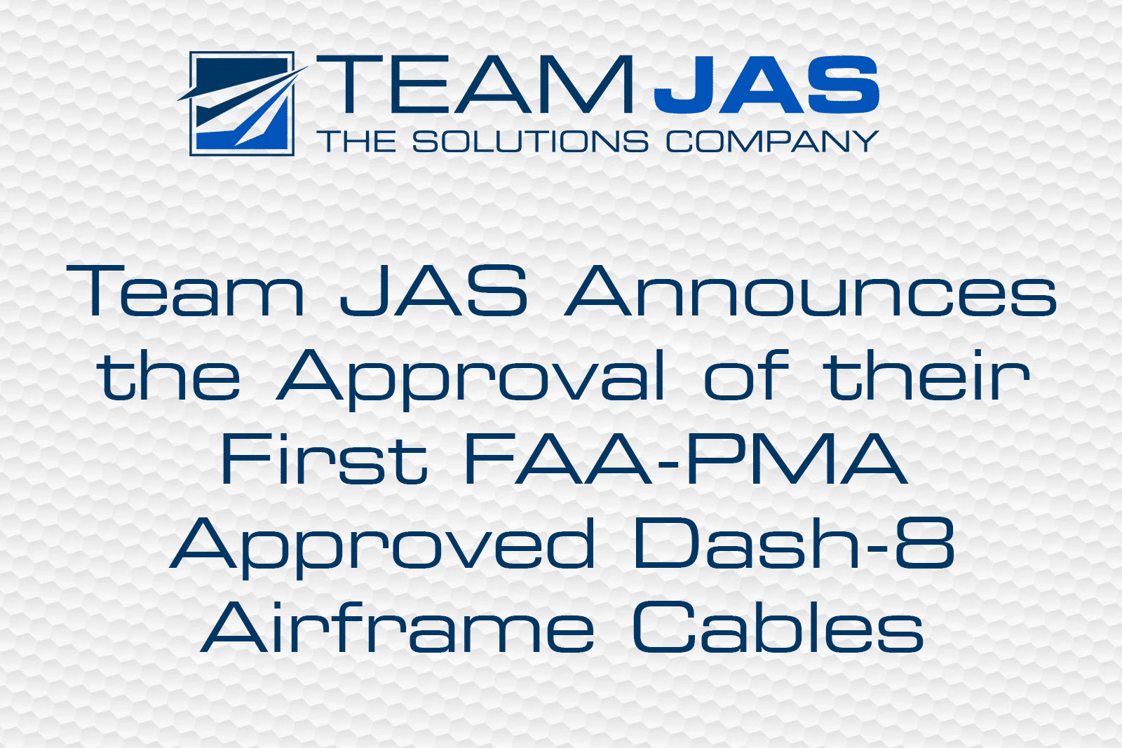 Team JAS Announces the Approval of their First FAA-PMA Approved Dash-8 ...
