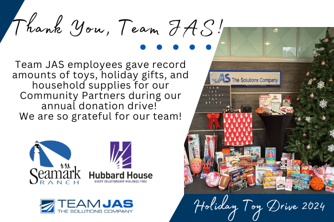 Team JAS Spreads Holiday Cheer with Community Giving Initiative